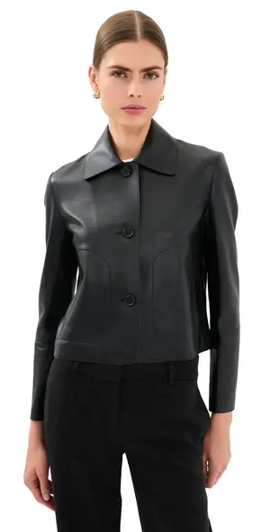 ARMA Emy Lamb Butter Jacket - Black