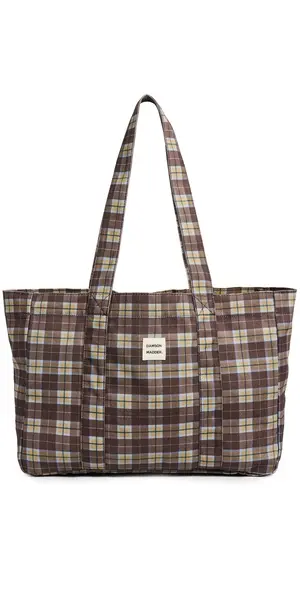 DAMSON MADDER Cocoa Check Tote Bag - Multi