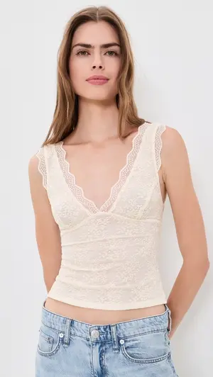 Free People Loved You First Lace Blouse