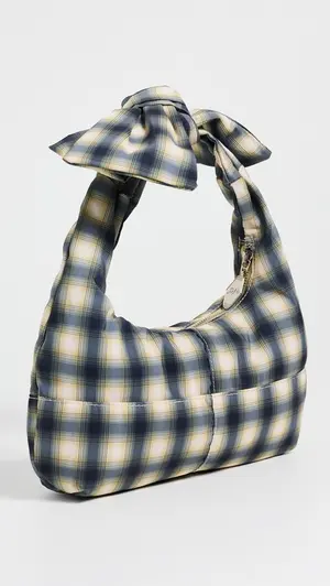 DAMSON MADDER Roo Check Tie Shoulder Bag