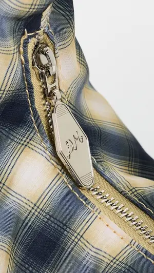 DAMSON MADDER Roo Check Tie Shoulder Bag