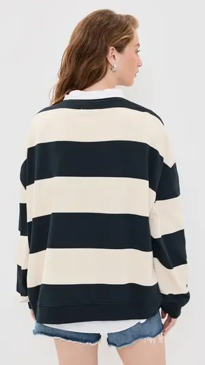 Free People Classic Stripe Sweatshirt
