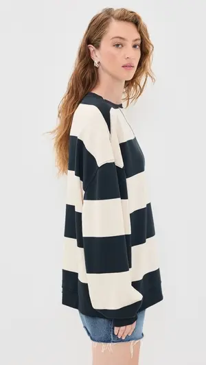 Free People Classic Stripe Sweatshirt