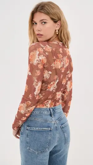 MADELYNNE Maple Thong Bodysuit