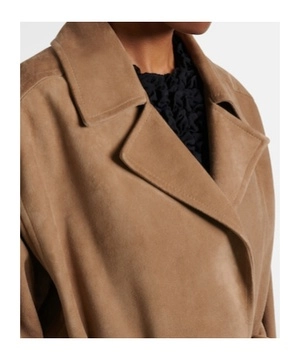 Khaite Alder Belted Suede Jacket