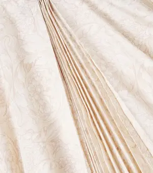 Versace Barocco Pleated Twill Skirt