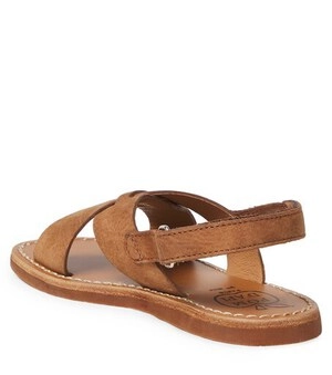 POM D'API Plage-stitch Cross Suede Sandals