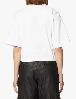 Palm Angels Bear Print Cropped T-shirt