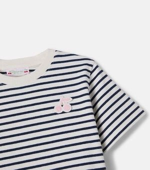 Bonpoint Lilas Striped Cotton Jersey T-shirt