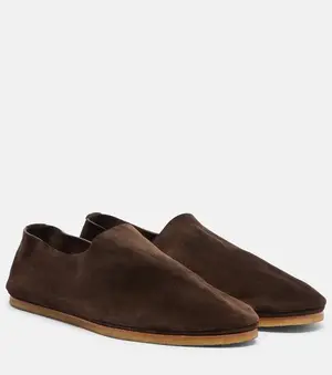 THE ROW Perrick Suede Flats
