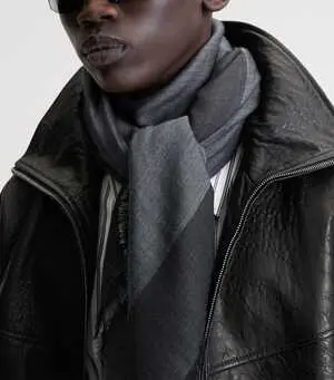 Saint Laurent Cashmere-silk-wool Cassandre Scarf