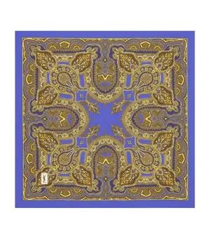 Saint Laurent Silk Paisley Print Scarf