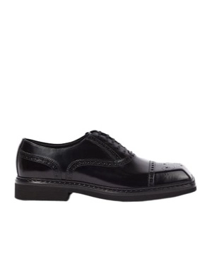 Dolce & Gabbana Leather Oxford Shoes - Black