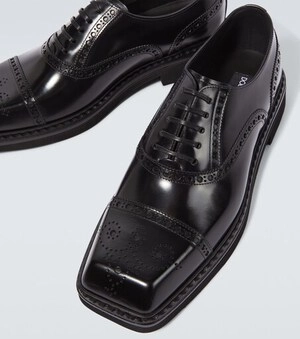 Dolce & Gabbana Leather Lace-up Oxford Shoes