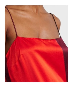 Staud Mae Printed Silk-blend Maxi Dress