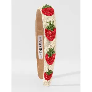HAIR DRAMA CO Strawberry Fields Beaded Headband