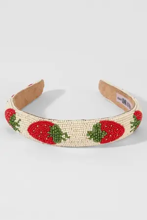 HAIR DRAMA CO Strawberry Fields Beaded Headband