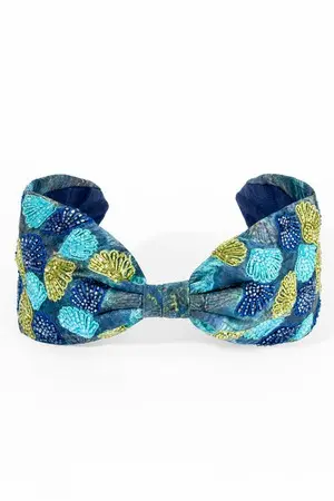 HAIR DRAMA CO Indigo Canopy Knotted Headband