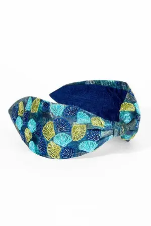 HAIR DRAMA CO Indigo Canopy Knotted Headband