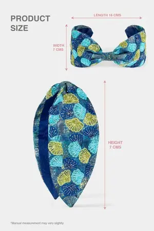 HAIR DRAMA CO. Indigo Canopy Knotted Headband