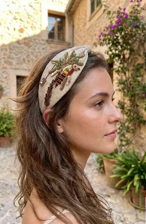 HAIR DRAMA CO. Desert Palm Royale Embellished Headband