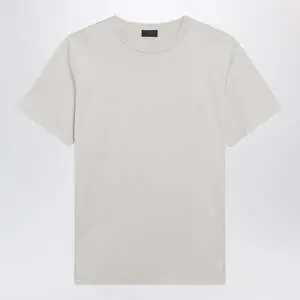 Moncler Beige Cotton T-shirt With Embroidered Logo
