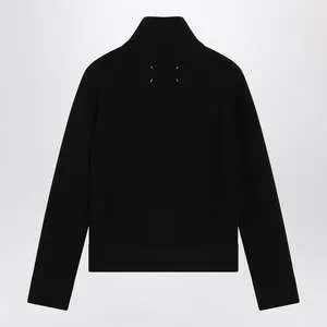 MAISON MARGIELA Wool-blend Zip Cardigan - Black