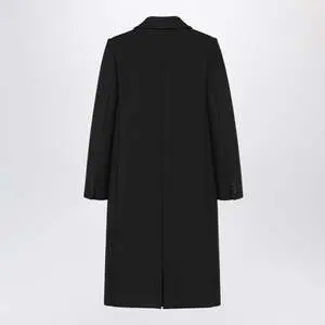 Balenciaga Long Double-faced Tailored Coat In Wool