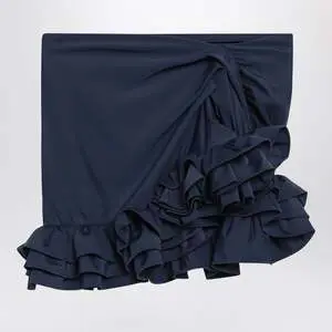 Jacquemus Playa Mini Skirt In Swimsuit Jersey Navy - Blue