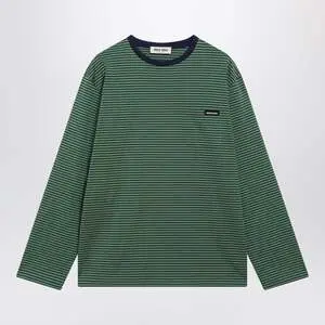 Miu Miu Striped Cotton Sweater