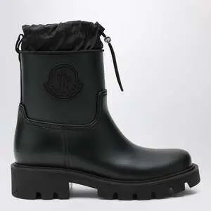 Moncler Kickstream Pvc And Nylon Rain Boots - Black