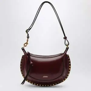 Isabel Marant Étoile ISABEL MARANT Oskan Moon Shoulder Bag In Calfskin Red