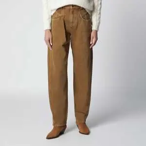 Isabel Marant Étoile ISABEL MARANT Lisha Barrel Jeans In Cotton Denim Silver