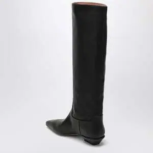 Paris Texas Bettina Boot 25 Calfskin Leather Boots - Black