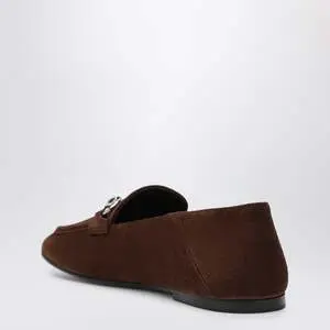 Gucci Jordaan Soft Suede Loafers - Brown