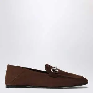 Gucci Jordaan Soft Suede Loafers - Brown