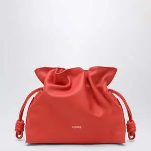 Loewe Flamenco Clutch Bag In Nappa Leather - Orange