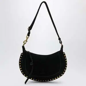 Isabel Marant Étoile Oskan Moon Shoulder Bag In Suede - Black