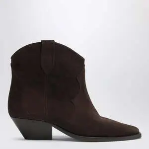 Isabel Marant Étoile Dewina Suede Cowboy Ankle Boots - Brown