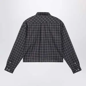 Miu Miu Cocoa Tartan Shirt