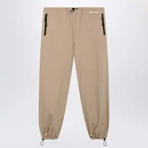 Miu Miu Beige Gabardine Pants - Cream