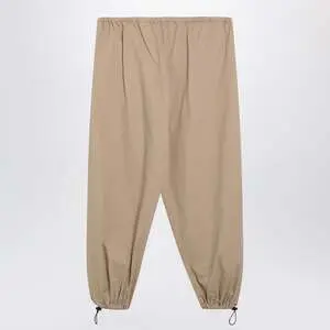 Miu Miu Garment Dyed Gabardine Pants - Cream