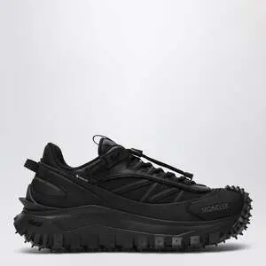 Moncler Trailgrip Gtx Sneakers In Leather And Nylon - Black