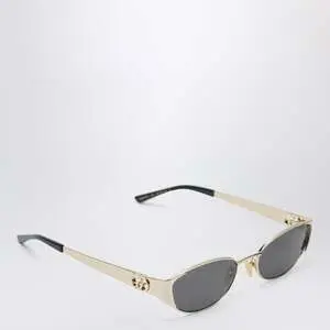 Gucci Gold-tone Metal Oval Sunglasses
