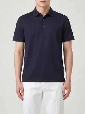 Zegna Polo Shirt Navy - Blue