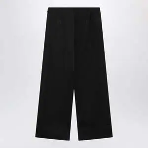 TOTEME Fluid Satin Viscose Trousers - Black