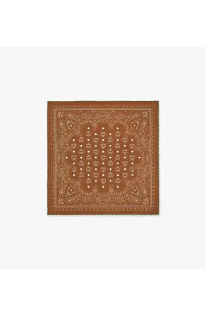 Mcm Paisley Cotton-silk Scarf - Cognac