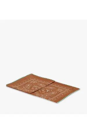 Mcm Paisley Cotton-silk Scarf - Cognac