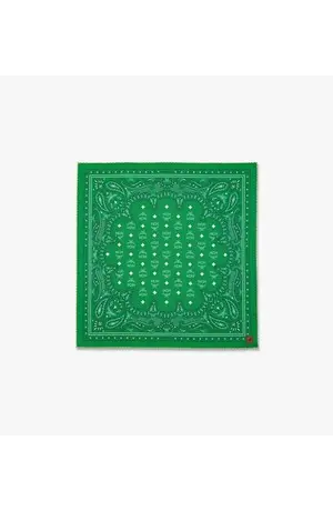 Mcm Paisley Cotton-silk Scarf - Green