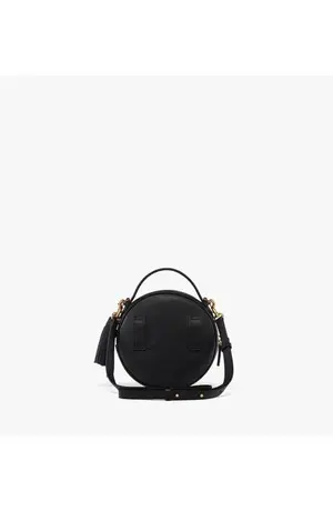 Mcm Small Pina Tambourine Bag In Studded Calfskin